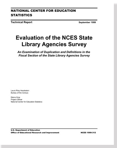 Evaluation of the NCES State Library Agencies Survey | Institute of ...